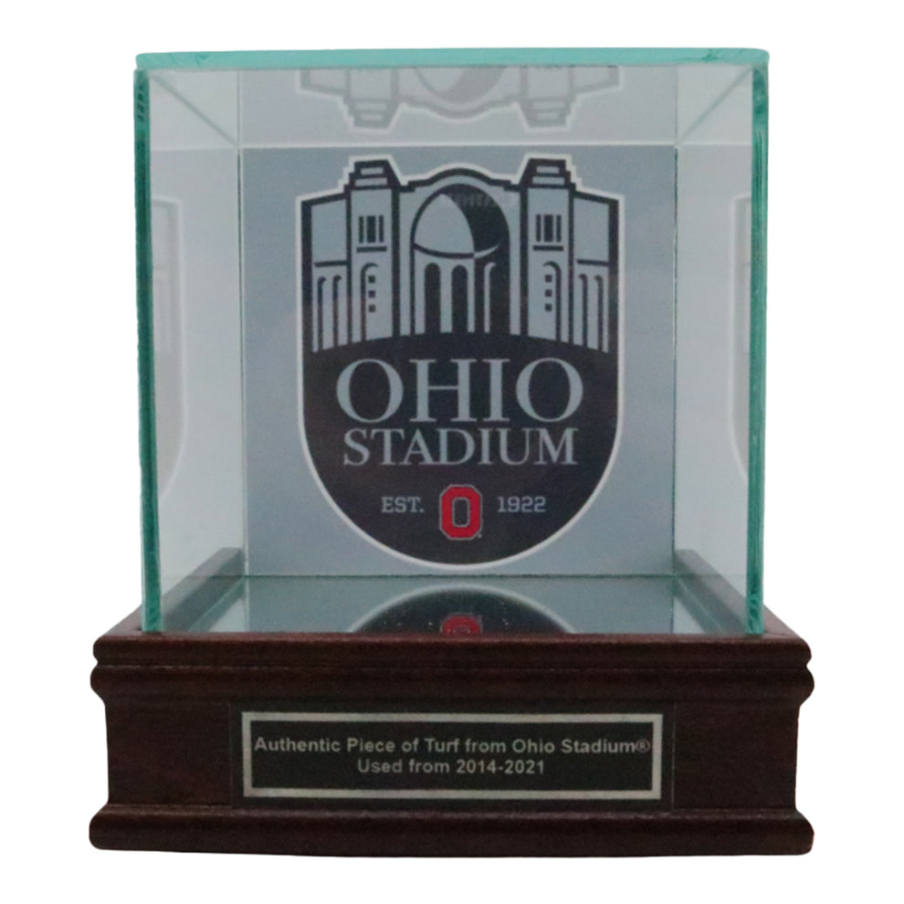 Ohio State Buckeyes Authentic Endzone Turf in Desktop Display Case ...