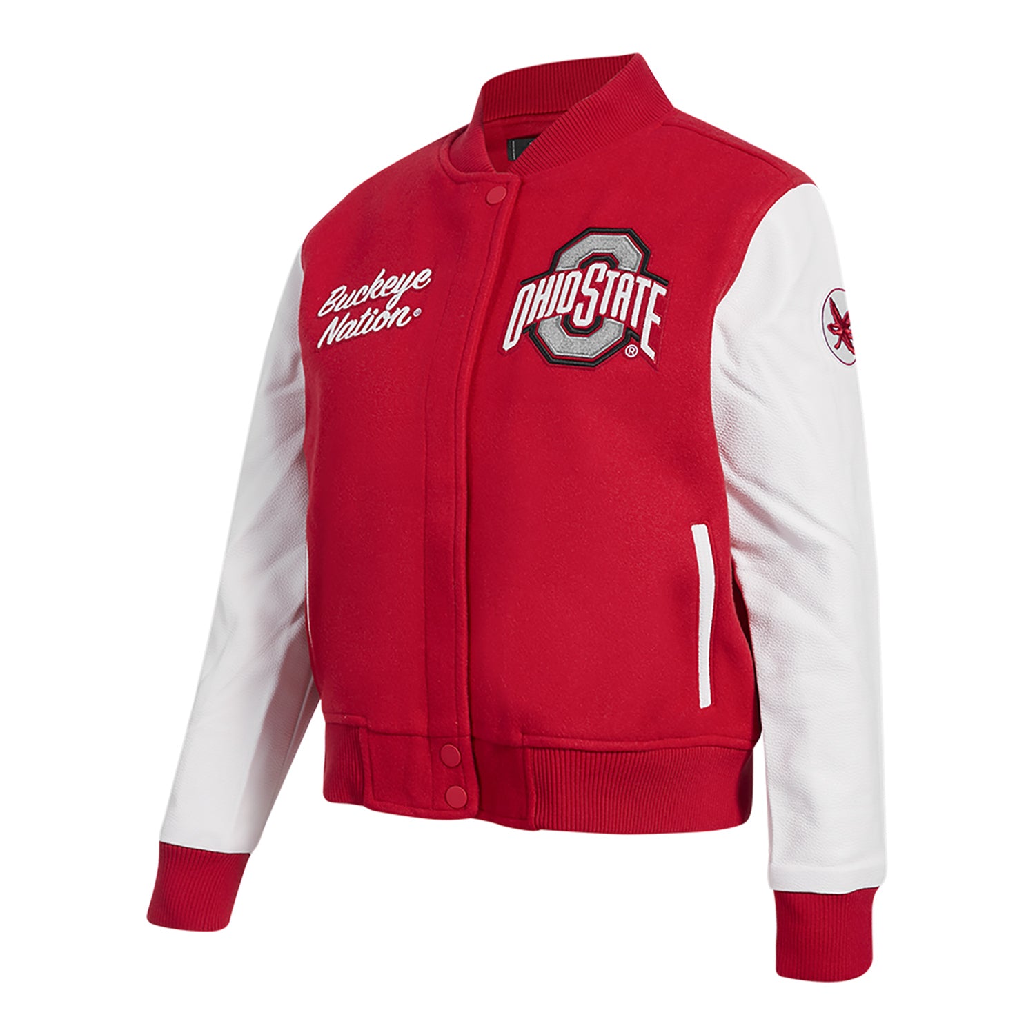 Ladies Ohio State Buckeyes Classic Wool Varsity Jacket – Shop OSU Buckeyes