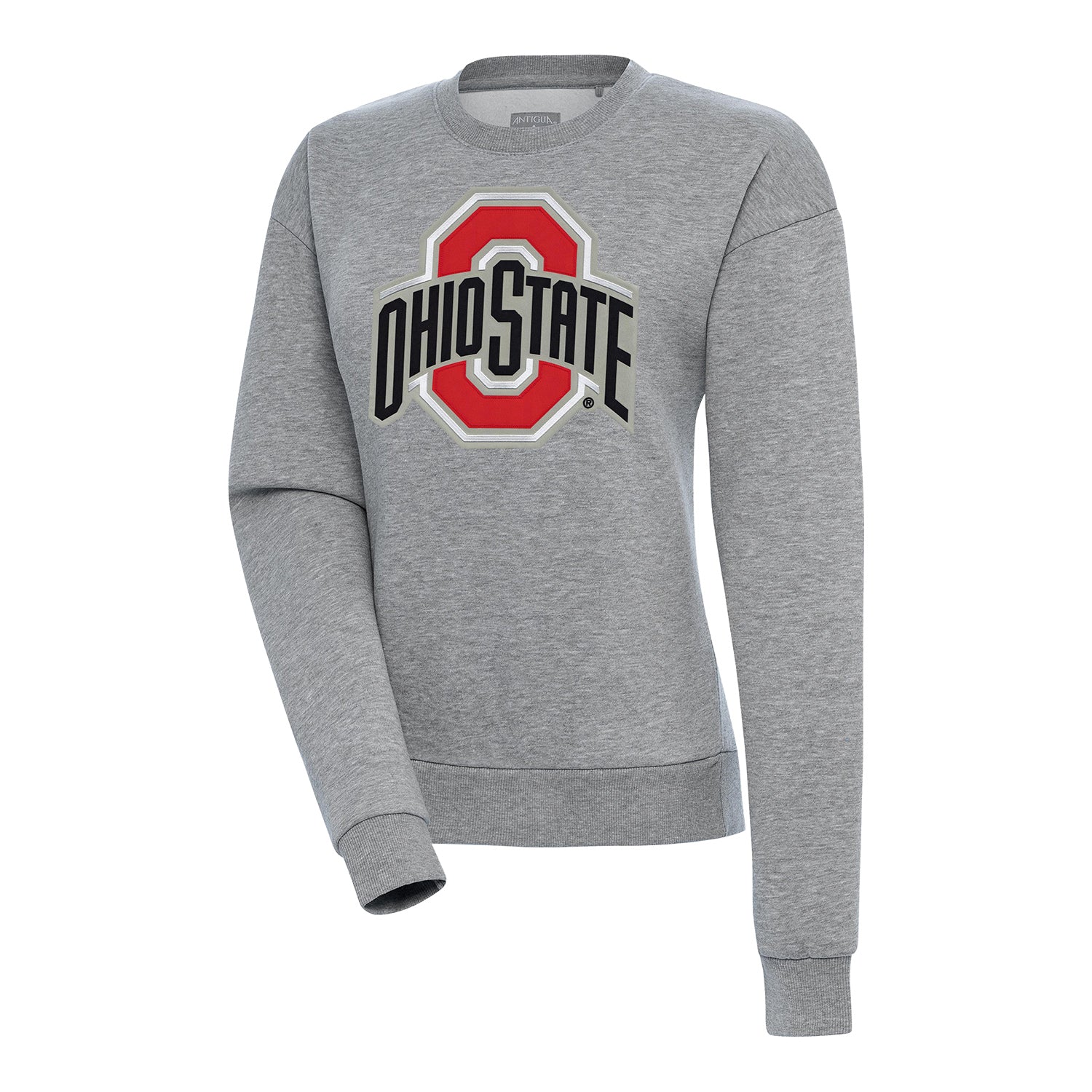 Ladies Ohio State Buckeyes Victory Gray Crewneck Sweatshirt – Shop OSU ...