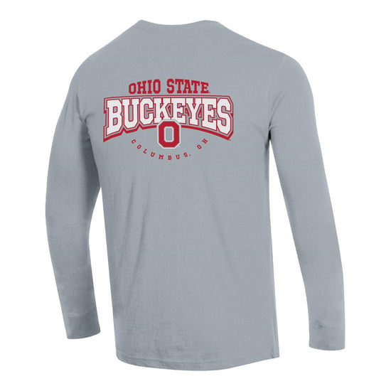 Ohio State Buckeyes 3-Hit Print Long Sleeve Gray T-Shirt – Shop OSU ...