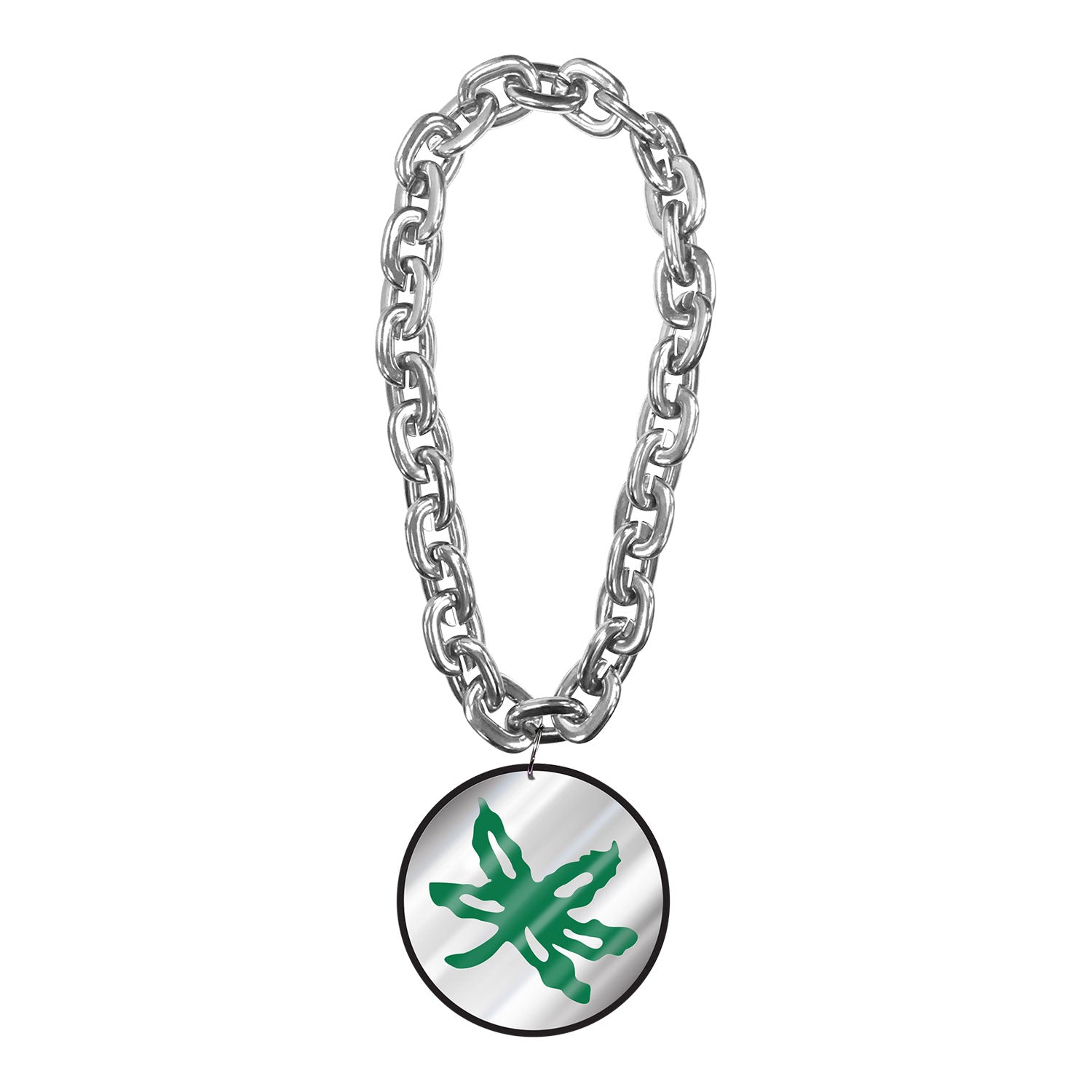 Ohio State Buckeyes Aminco Buckeye Leaf Green/Silver Fan Chain – Shop ...